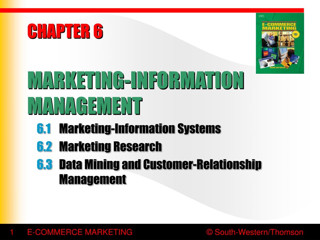 PPT - CHAPTER 6 MARKETING-INFORMATION MANAGEMENT PowerPoint ...