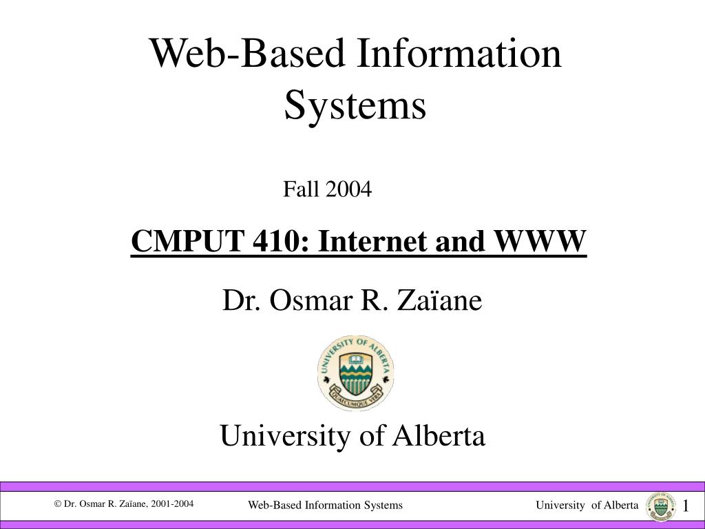 PPT - Web-Based Information Systems PowerPoint Presentation, free ...