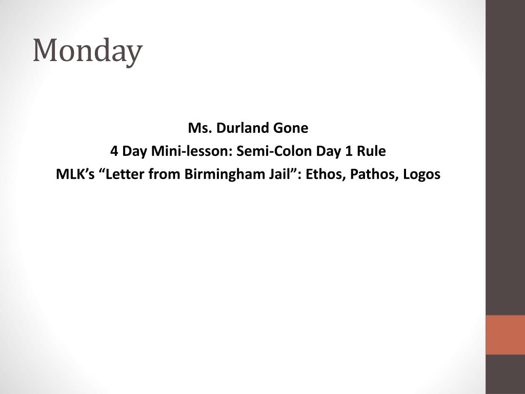 PPT - Monday PowerPoint Presentation, free download - ID:4341719
