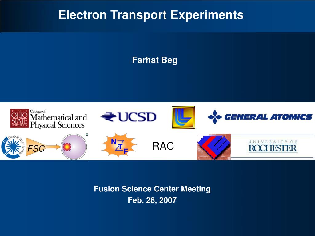 PPT - Electron Transport Experiments PowerPoint Presentation, free ...
