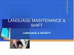 PPT - Language death, maintenance and revival PowerPoint Presentation ...