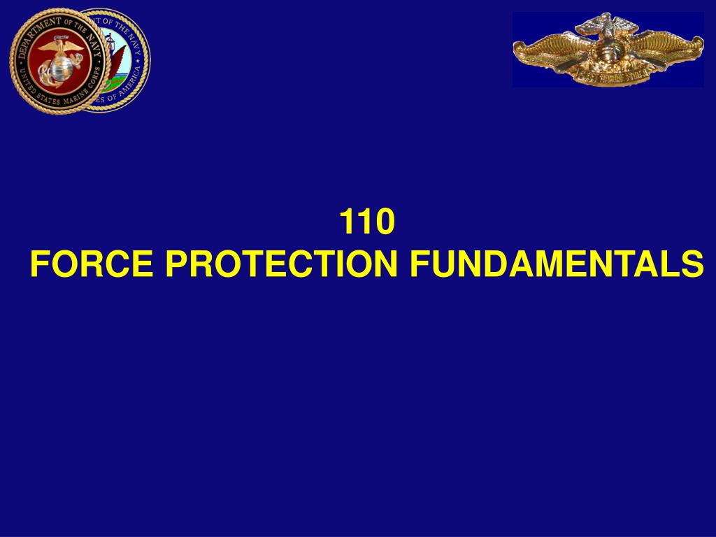 PPT - 110 FORCE PROTECTION FUNDAMENTALS PowerPoint Presentation, free ...