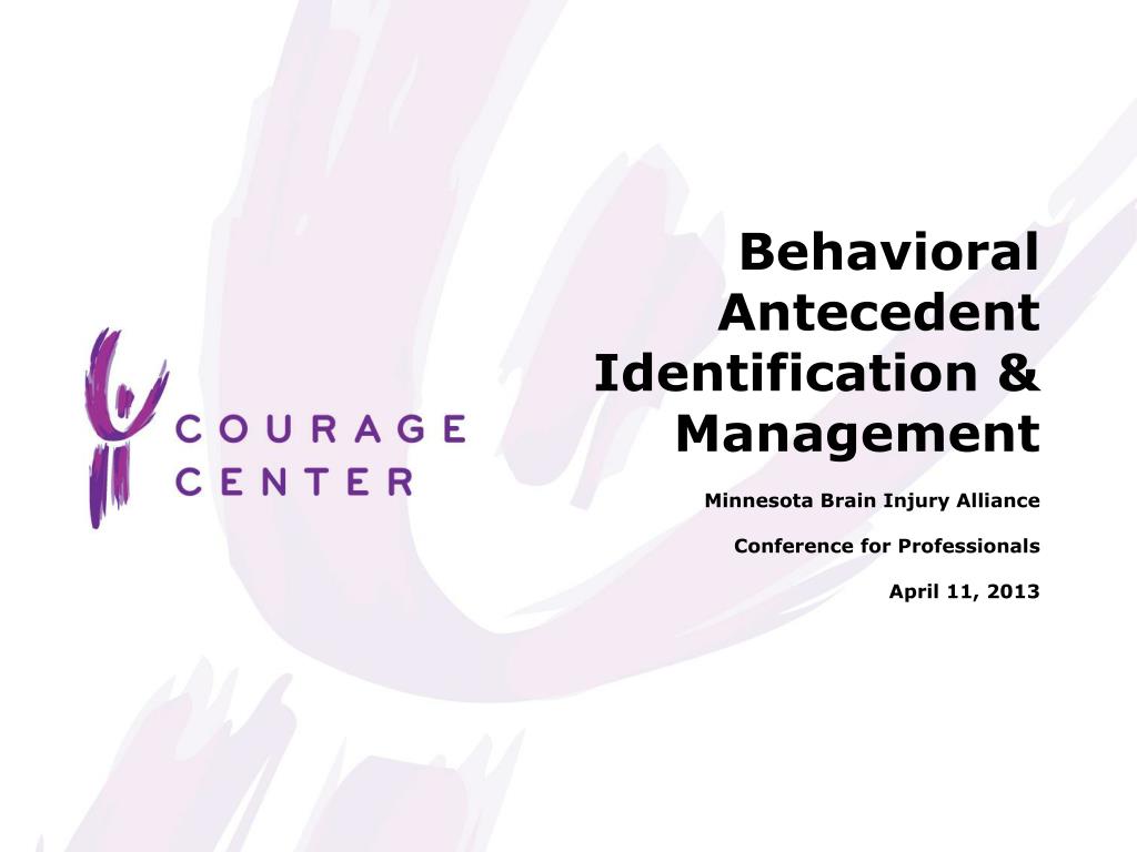 PPT - Behavioral Antecedent Identification & Management PowerPoint ...
