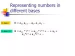 PPT - Representing Numbers Using Bases PowerPoint Presentation, free ...