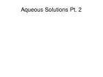 PPT - CHAPTER 2 Water and Aqueous Solutions PowerPoint Presentation ...
