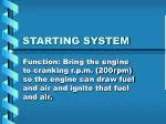 PPT - Starting System Principles PowerPoint Presentation, free download ...