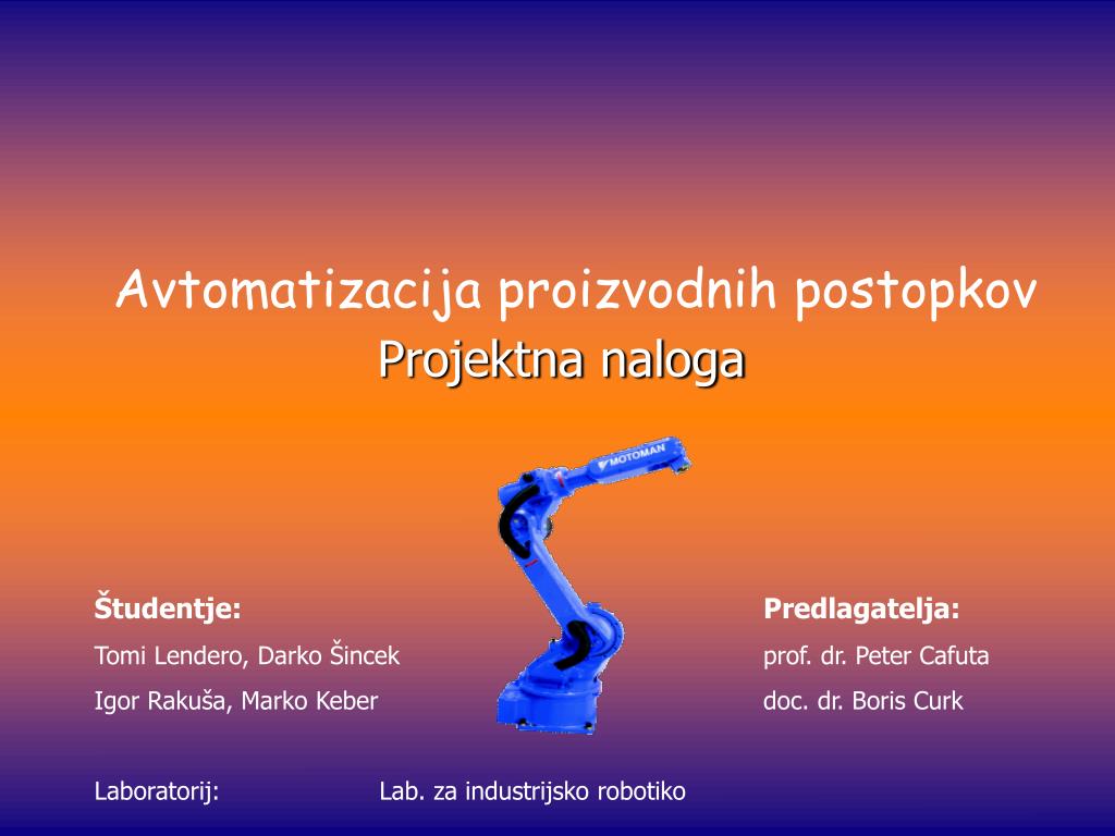 PPT - Projektna naloga PowerPoint Presentation, free download - ID:4357812