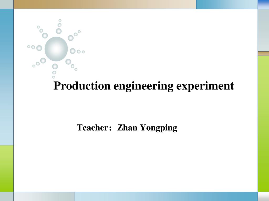 PPT - Production engineering experiment PowerPoint Presentation, free ...