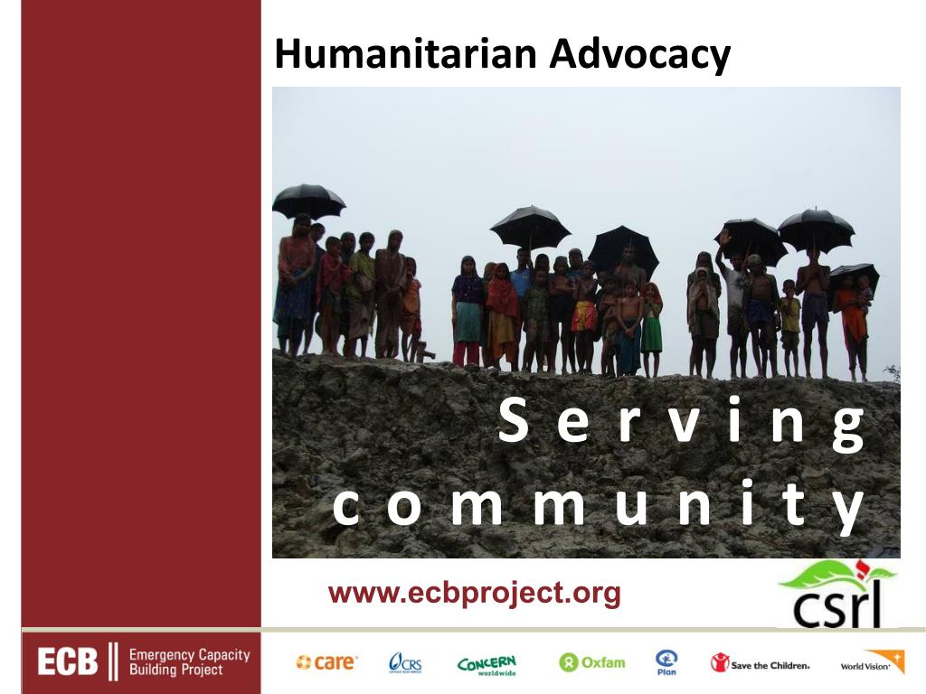 PPT - Humanitarian Advocacy PowerPoint Presentation, free download - ID ...