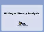 PPT - SIFT A Literary Analysis Method PowerPoint Presentation, free ...