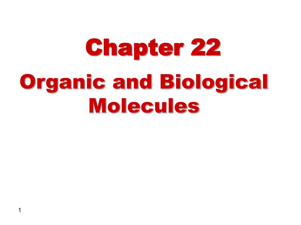 PPT - Organic and Biological Molecules PowerPoint Presentation, free ...