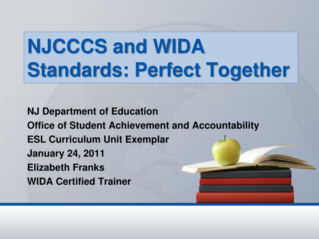 PPT - NJCCCS and WIDA Standards: Perfect Together PowerPoint ...