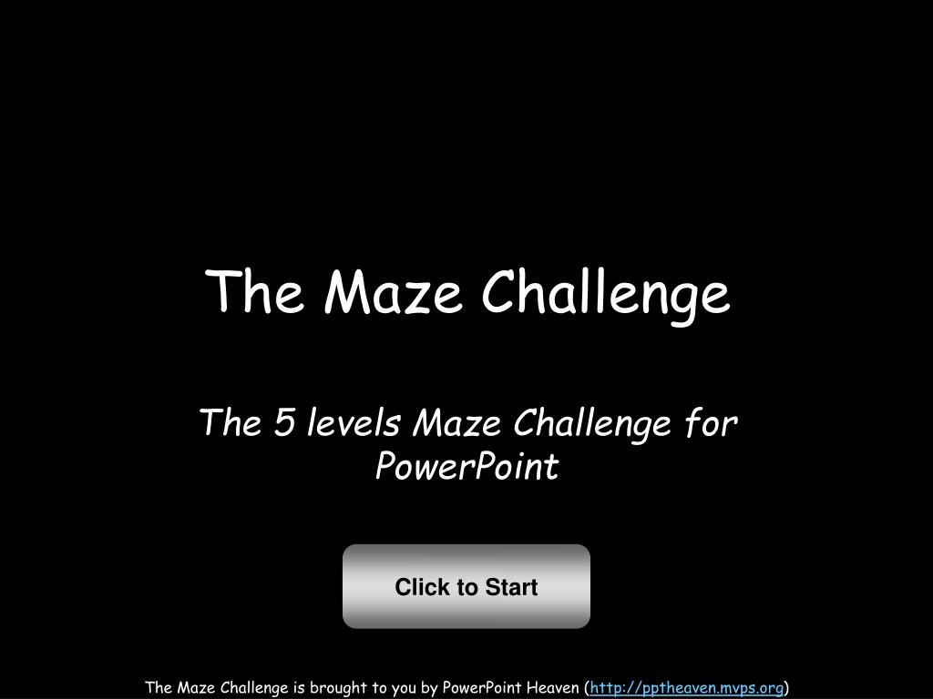 PPT - The Maze Challenge PowerPoint Presentation, free download - ID ...