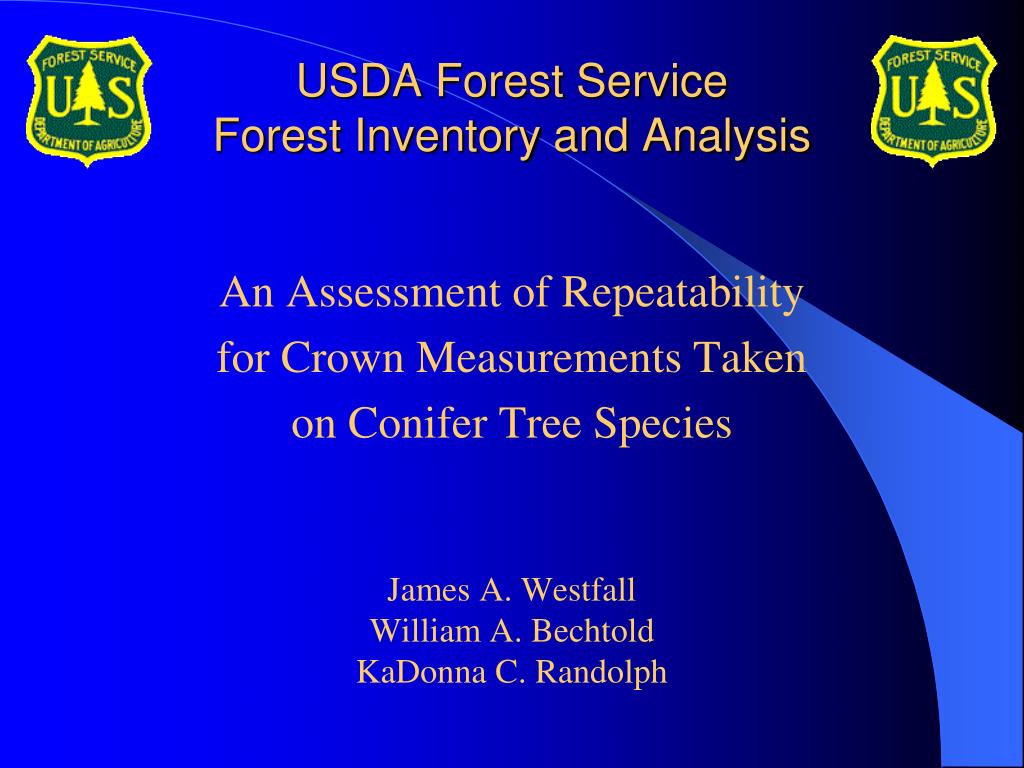 PPT - USDA Forest Service Forest Inventory and Analysis PowerPoint ...