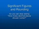 PPT - Accuracy and Precision SIGNIFICANT FIGURES (Sig Figs) PowerPoint ...