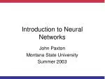 PPT - Introduction To Neural Networks PowerPoint Presentation, free ...