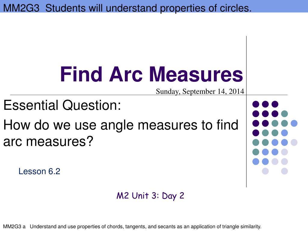 PPT - Find Arc Measures PowerPoint Presentation, free download - ID:4366886