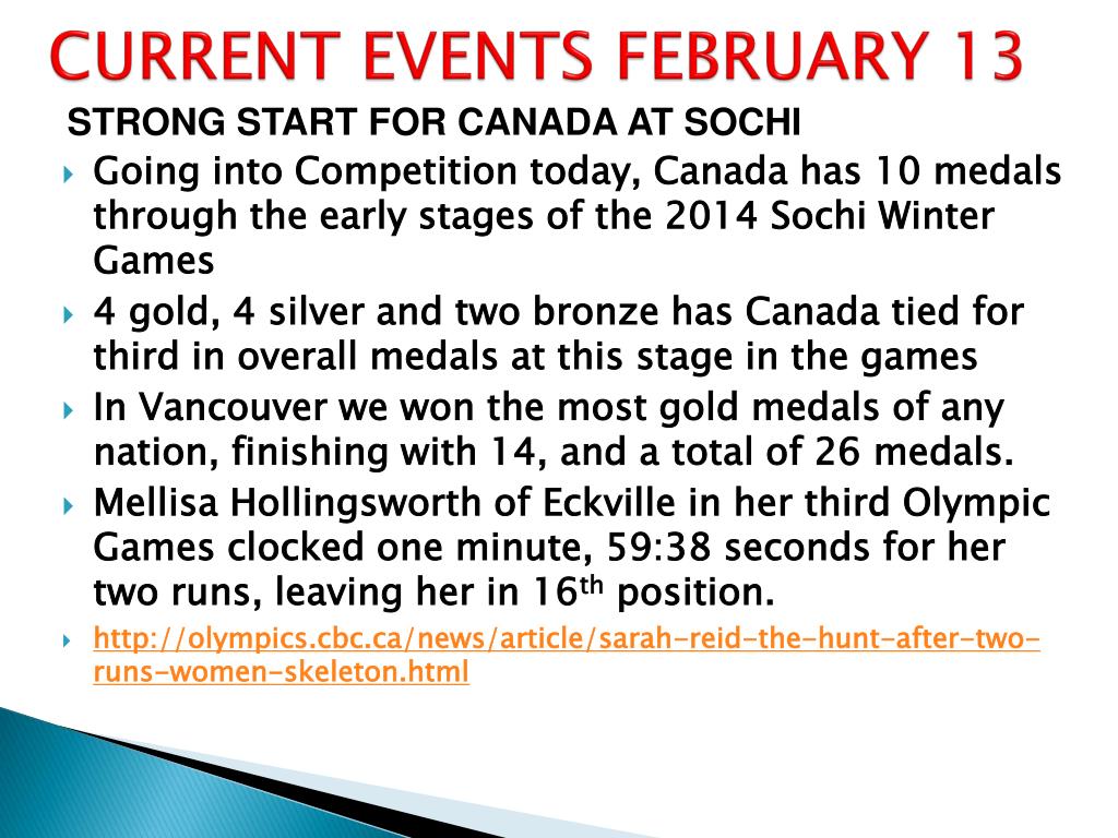 PPT - CURRENT EVENTS FEBRUARY 13 PowerPoint Presentation, free download ...