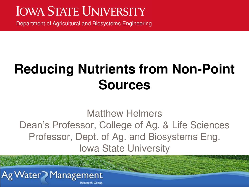 PPT - Reducing Nutrients from Non-Point Sources PowerPoint Presentation ...