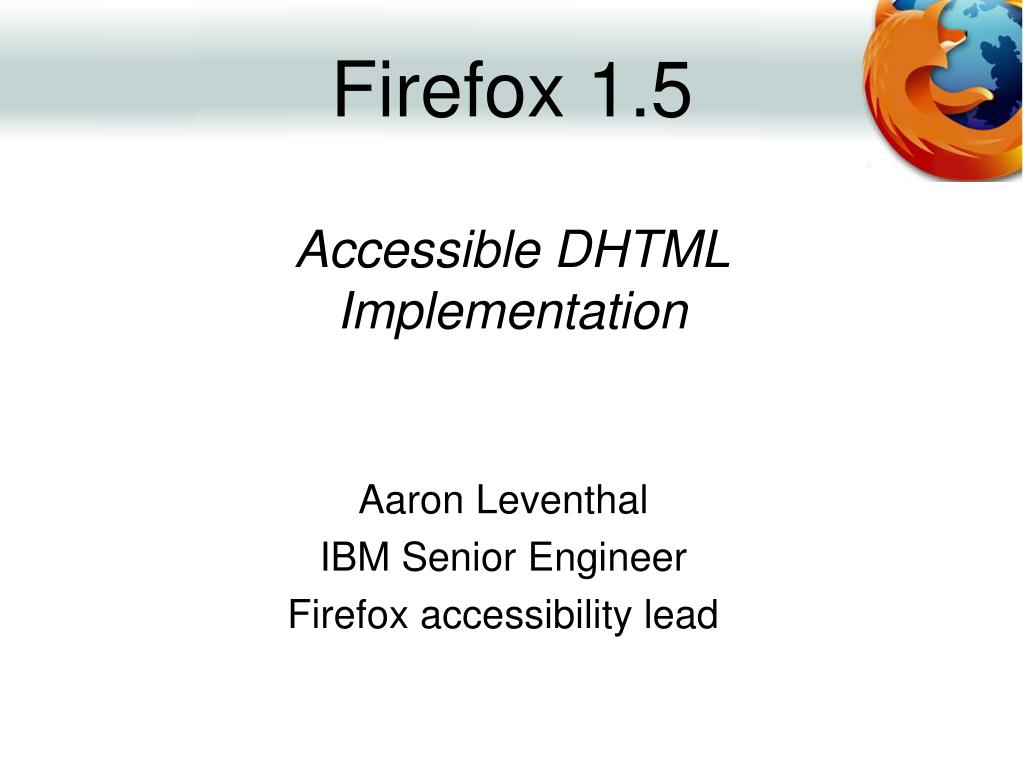 PPT - Accessible DHTML Implementation PowerPoint Presentation, free ...
