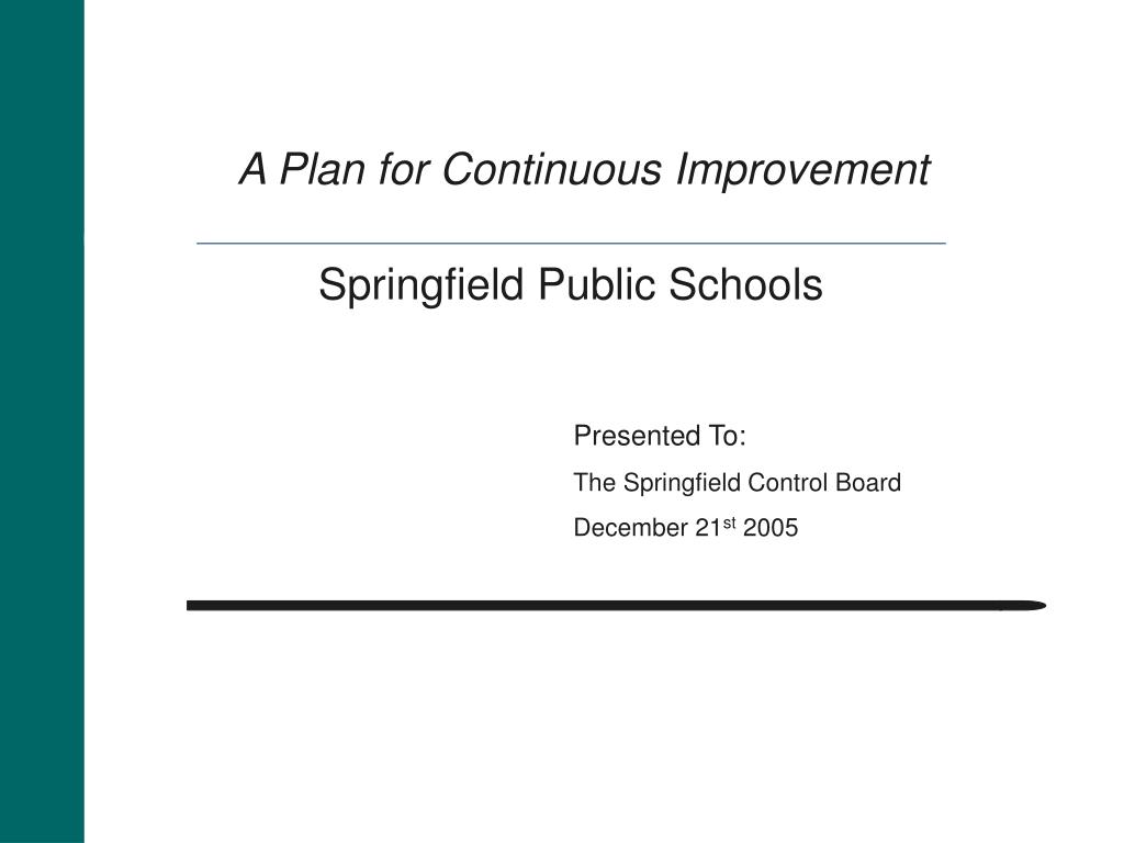 PPT - A Plan for Continuous Improvement PowerPoint Presentation, free ...