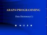PPT - ABAP Programming Overview PowerPoint Presentation, free download - ID:8792123