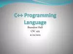 PPT - C programming language PowerPoint Presentation, free download ...