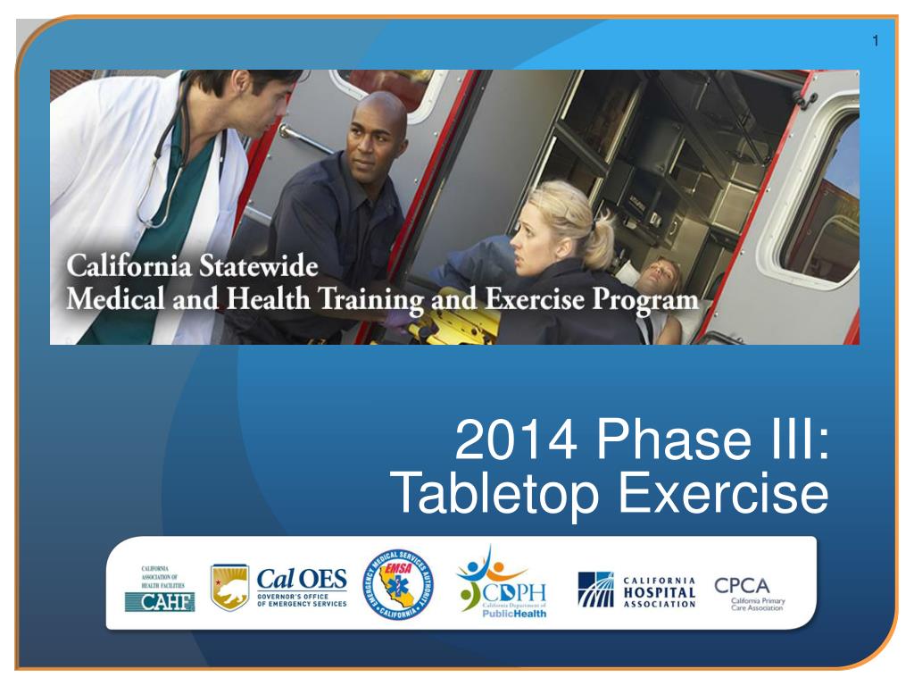 PPT - 2014 Phase III: Tabletop Exercise PowerPoint Presentation, free ...