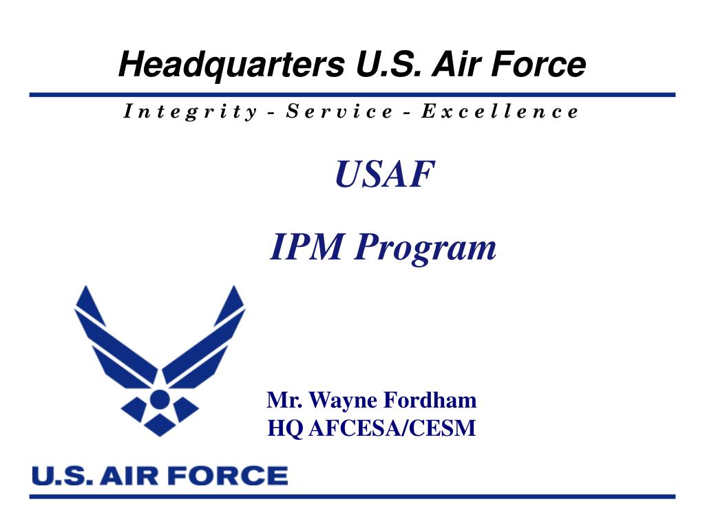 PPT - USAF IPM Program PowerPoint Presentation, free download - ID:4370217