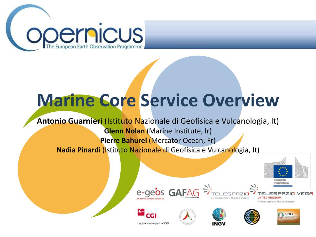 PPT - Copernicus Marine Core Service Overview: Supporting Ocean ...