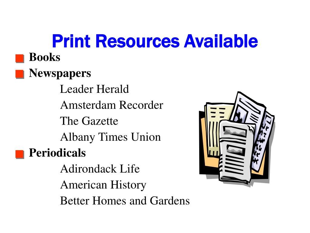 PPT - Print Resources Available PowerPoint Presentation, free download ...