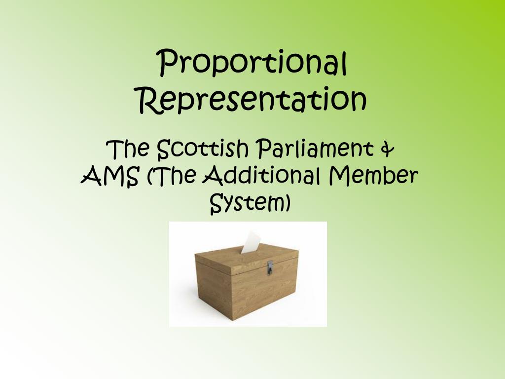 PPT - Proportional Representation PowerPoint Presentation, free ...