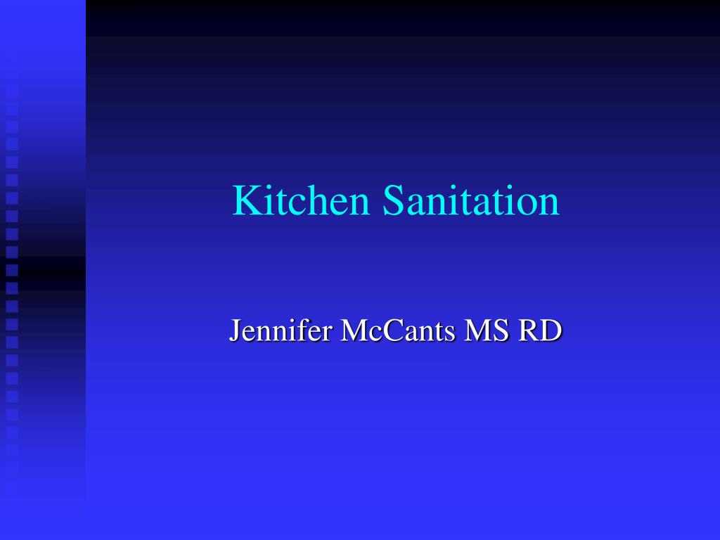 PPT - Kitchen Sanitation PowerPoint Presentation, free download - ID ...