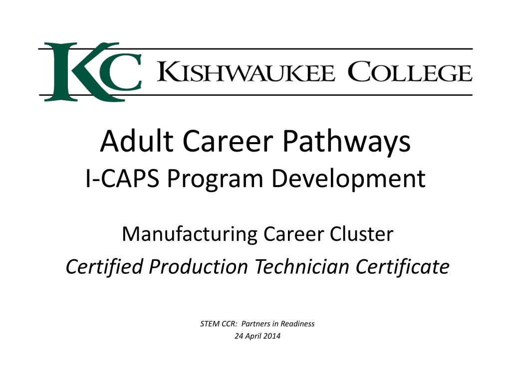 PPT - Adult Career Pathways I-CAPS Program Development PowerPoint ...