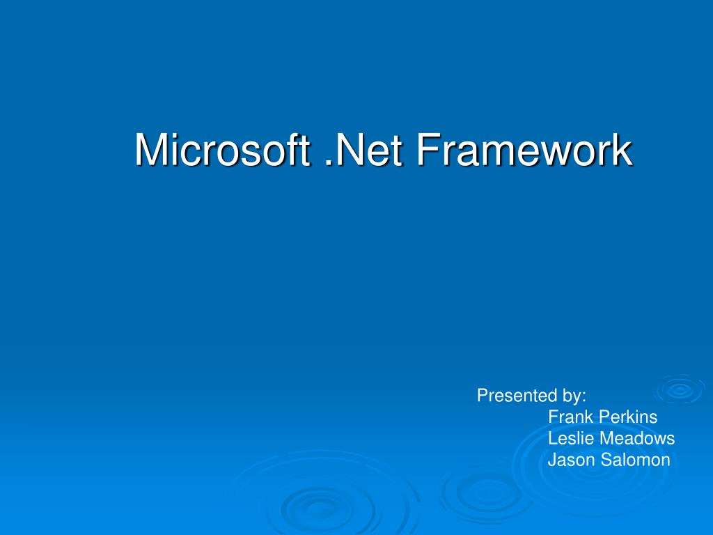PPT - Microsoft .Net Framework PowerPoint Presentation, free download ...