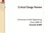 PPT - Critical Design Review PowerPoint Presentation, free download ...