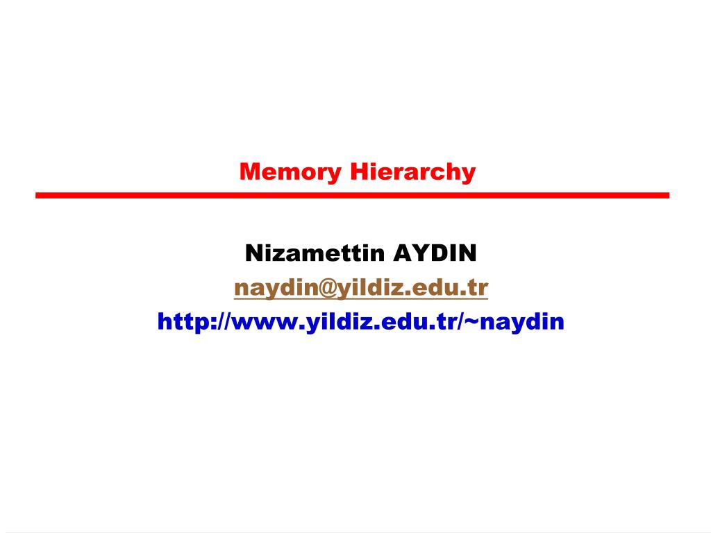 PPT - Memory Hierarchy PowerPoint Presentation, free download - ID:4375313