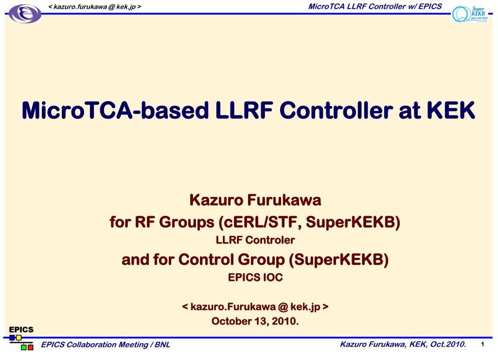 PPT - MicroTCA-based LLRF Controller at KEK PowerPoint Presentation, free download - ID:4375818