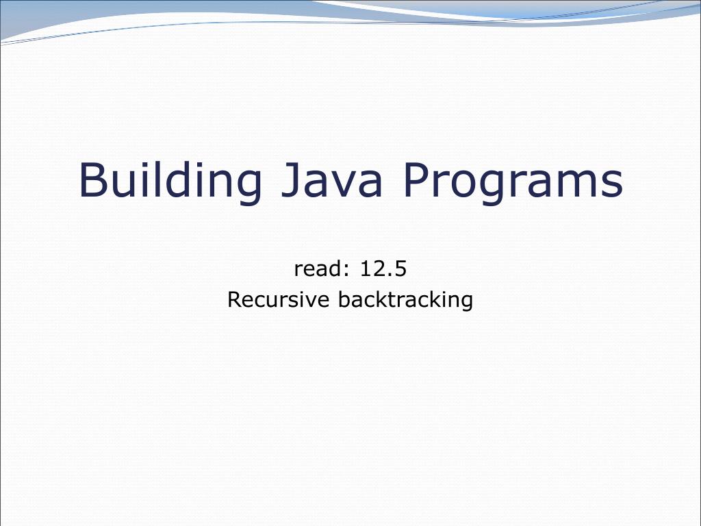 PPT - Building Java Programs PowerPoint Presentation, free download ...