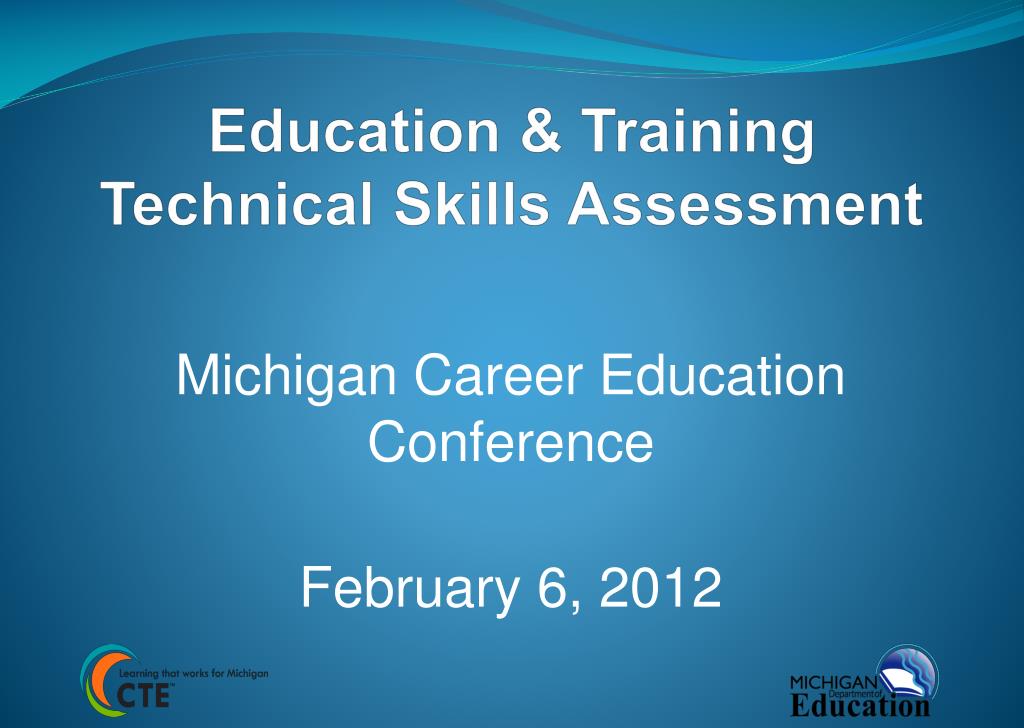 PPT - Education & Training Technical Skills Assessment PowerPoint ...
