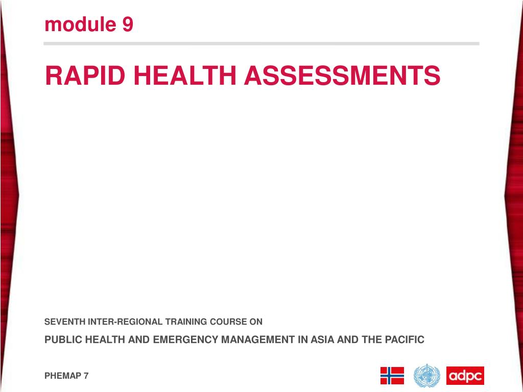 PPT - RAPID HEALTH ASSESSMENTS PowerPoint Presentation, free download ...