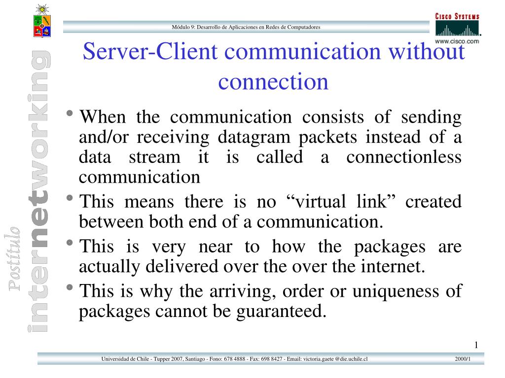 PPT - Server-Client communication without connection PowerPoint ...