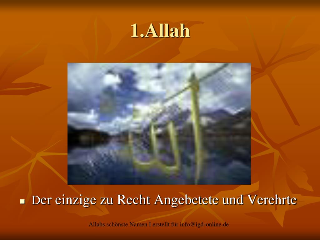 PPT - 1.Allah PowerPoint Presentation, free download - ID:4381901