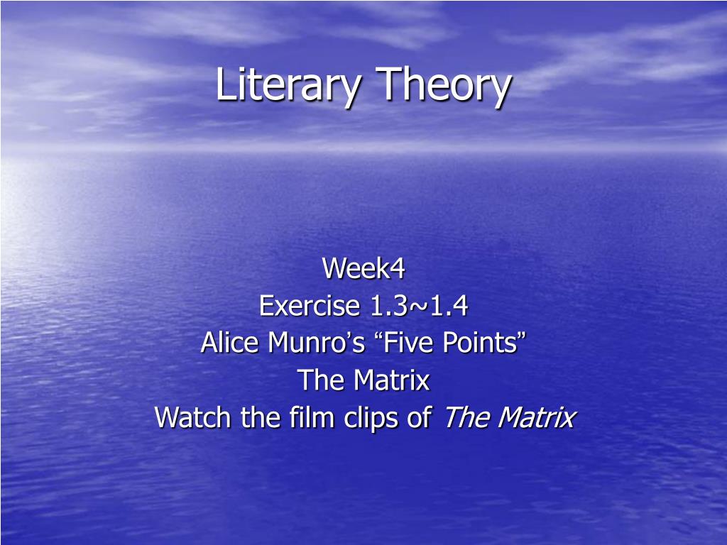 PPT - Literary Theory PowerPoint Presentation, free download - ID:4383106