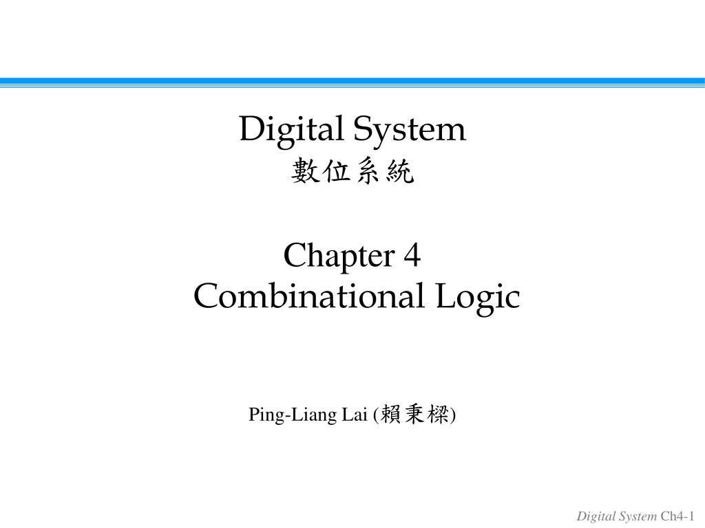 PPT - Chapter 4 Combinational Logic PowerPoint Presentation, free ...
