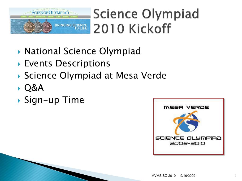 PPT - Science Olympiad 2010 Kickoff PowerPoint Presentation, free ...