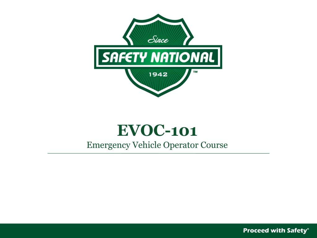 PPT - EVOC-101 Emergency Vehicle Operator Course PowerPoint ...