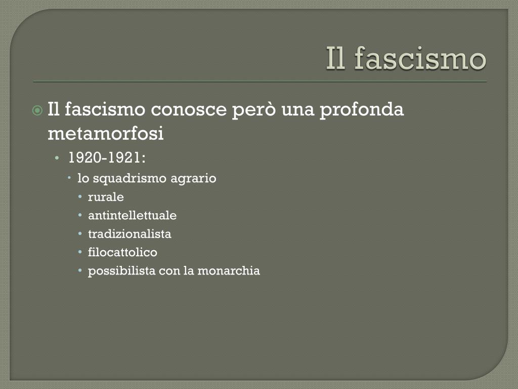PPT - Il fascismo PowerPoint Presentation, free download - ID:4387562