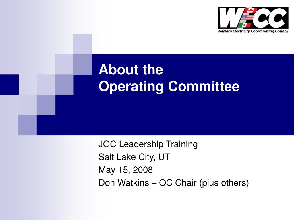 PPT - About the Operating Committee PowerPoint Presentation, free ...
