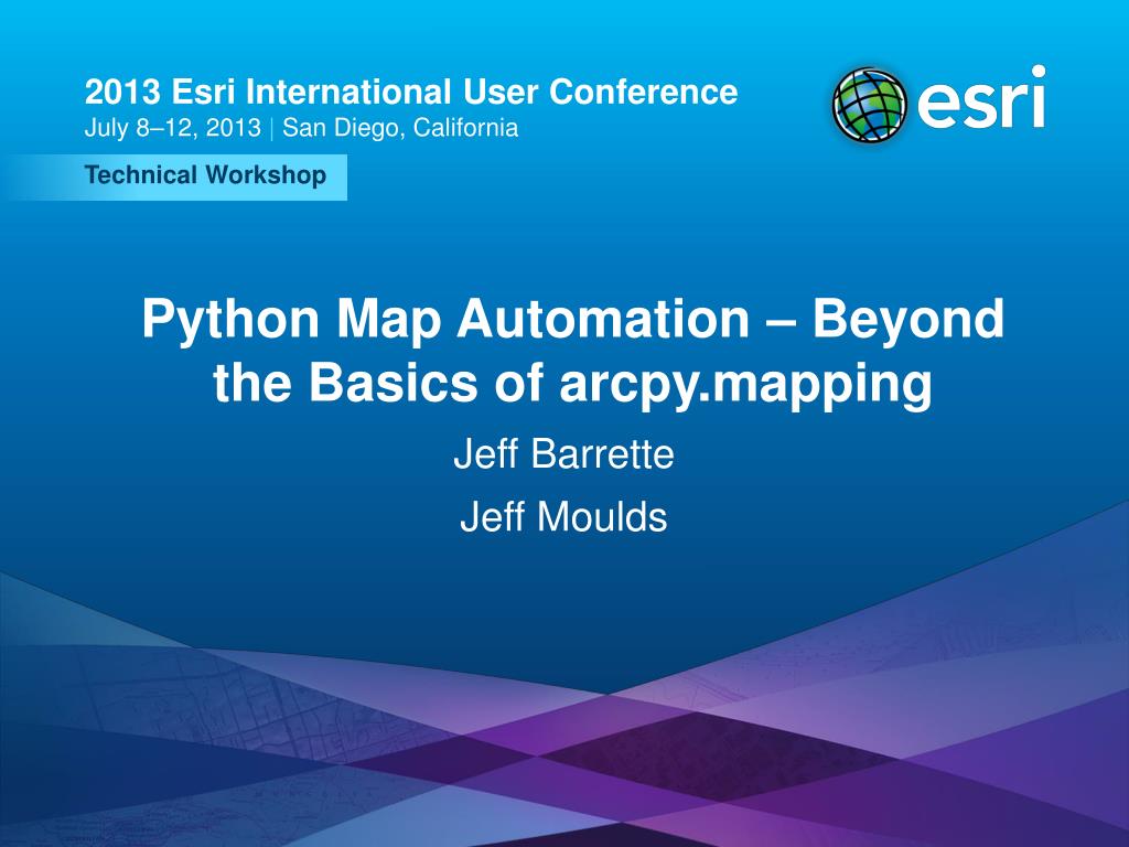 PPT - Python Map Automation – Beyond the Basics of arcpy.mapping PowerPoint Presentation - ID ...